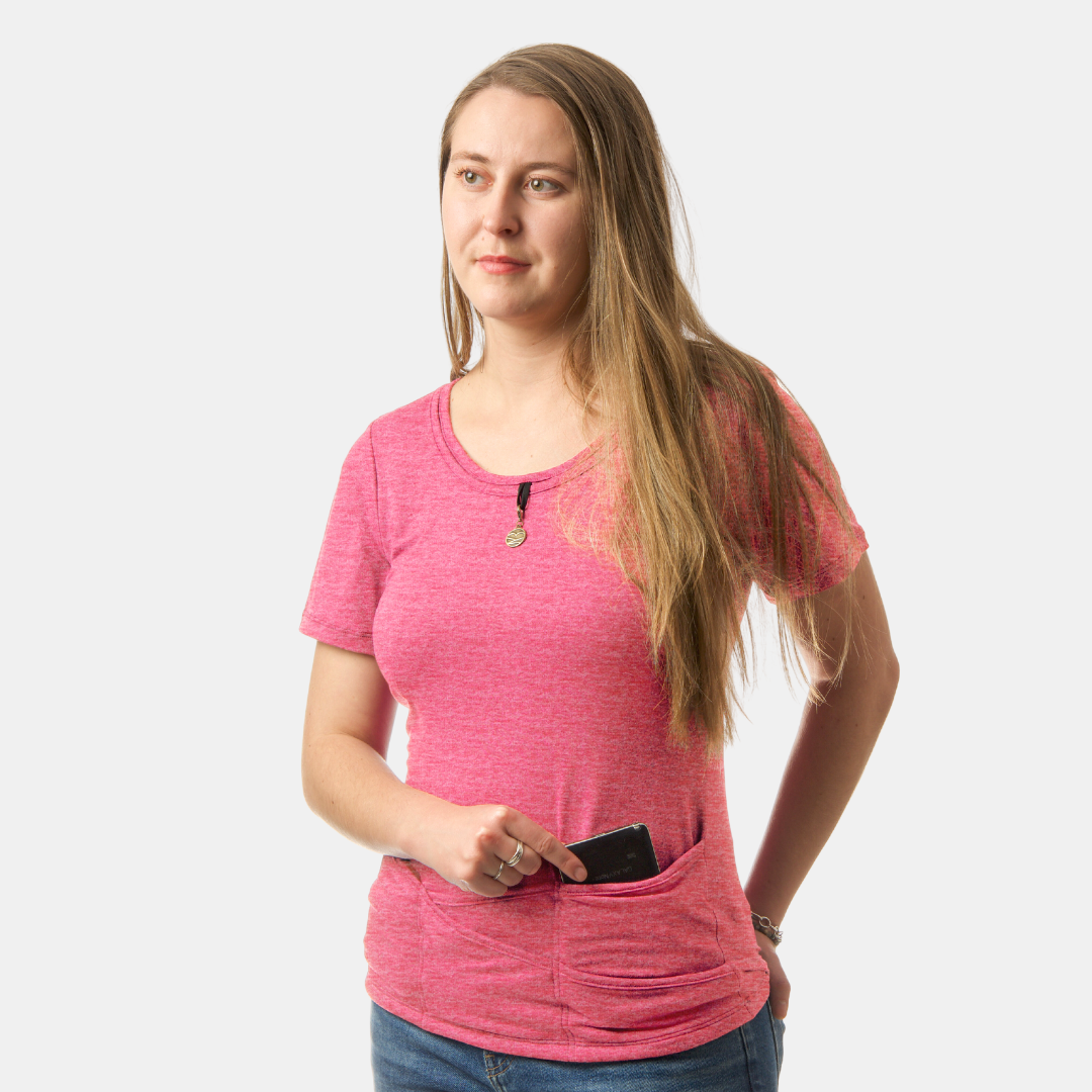 Women’s Travel Shirts with Pockets | Anti Theft Clothes – TuckTop
